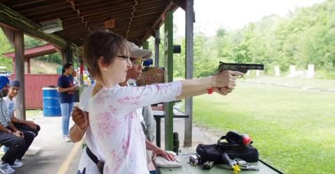 Cherry Ridge Range holds family day
