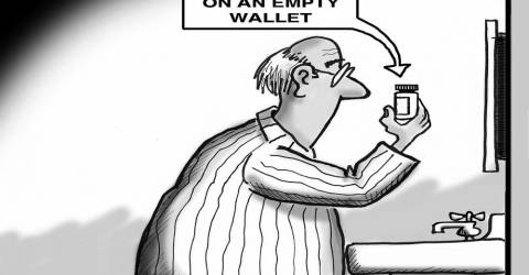 Cartoon EMPTY WALLET