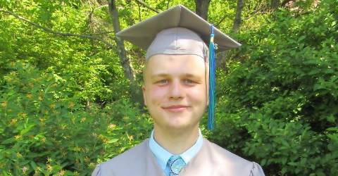 Matthew Danielson’s determination pays off with a double graduation