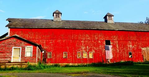 Big red barn