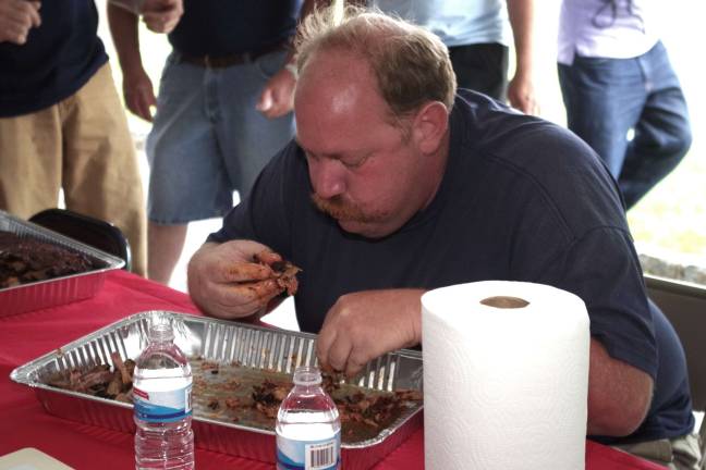 Sussex fireman wins rib-eating contest