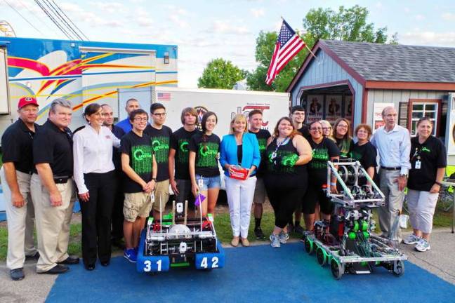 Newton High School Robotics Team Meets Lt. Gov.