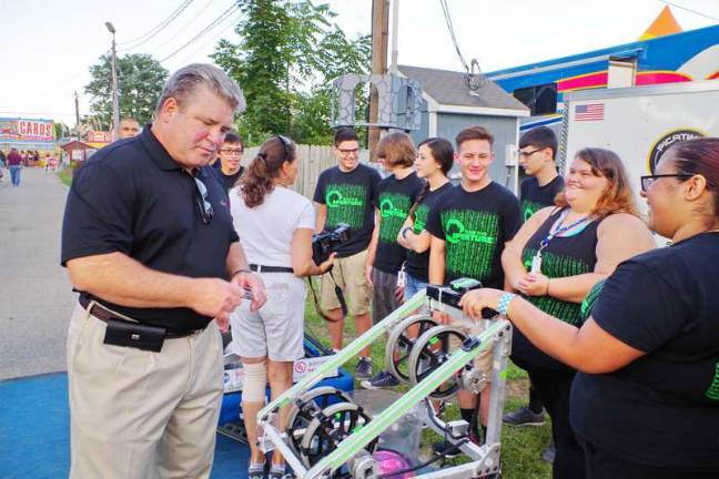 Newton High School Robotics Team Meets Lt. Gov.
