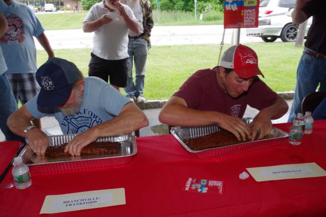 Sussex fireman wins rib-eating contest