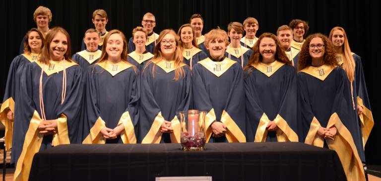 VTHS students inducted into Tri-M society